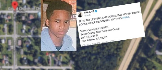 'Send Tay-K Money On His Books While He's In San Antonio' Asks Jailed ...