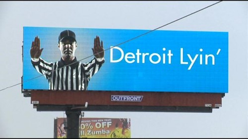 Detroit Lions' Fans Buy BILLBOARDS Over Bad Cowboys Call - TheCount.com