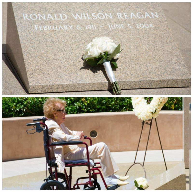 Nancy Reagan Emerges At 92 To Visit Husband's Grave - TheCount.com