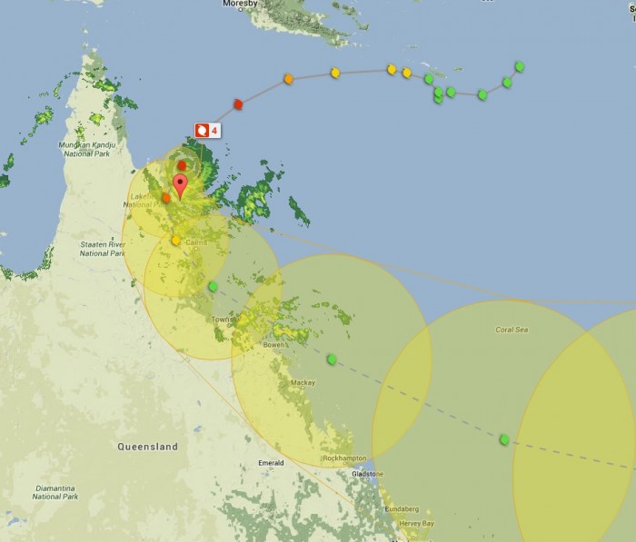 Cat 5 Cyclone About To Strike Australia - TheCount.com